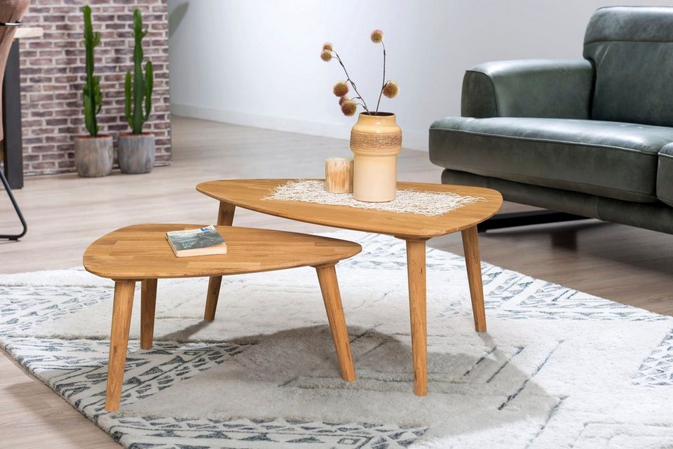 Andas Couchtisch Scandi Aus Schönem Massivem Eichenholz Mit Einer