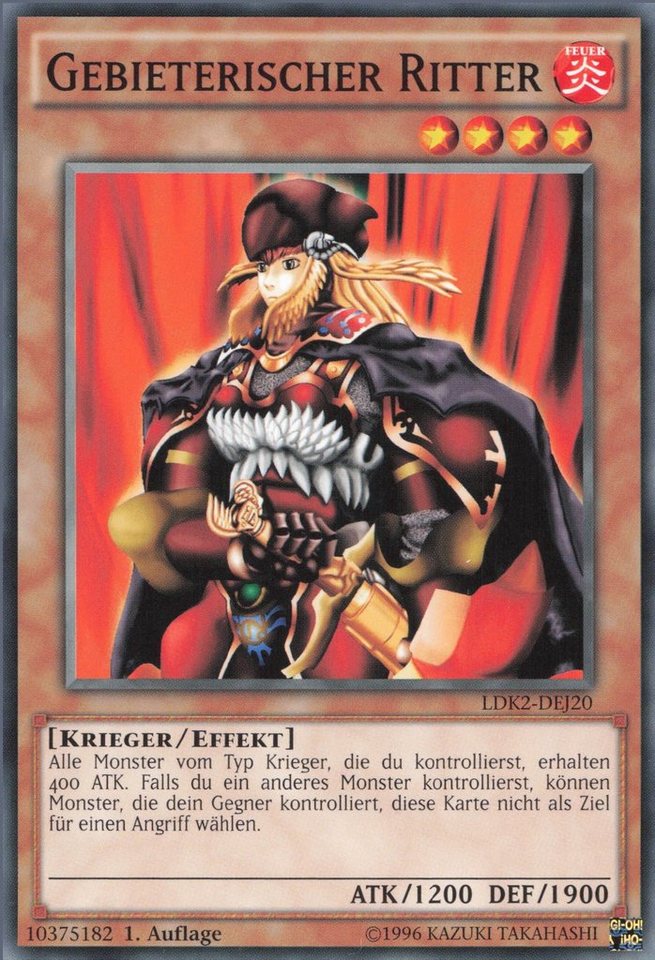 Recollectibles Sammelkarte Yugioh Karte Gebieterischer Ritter Deutsch