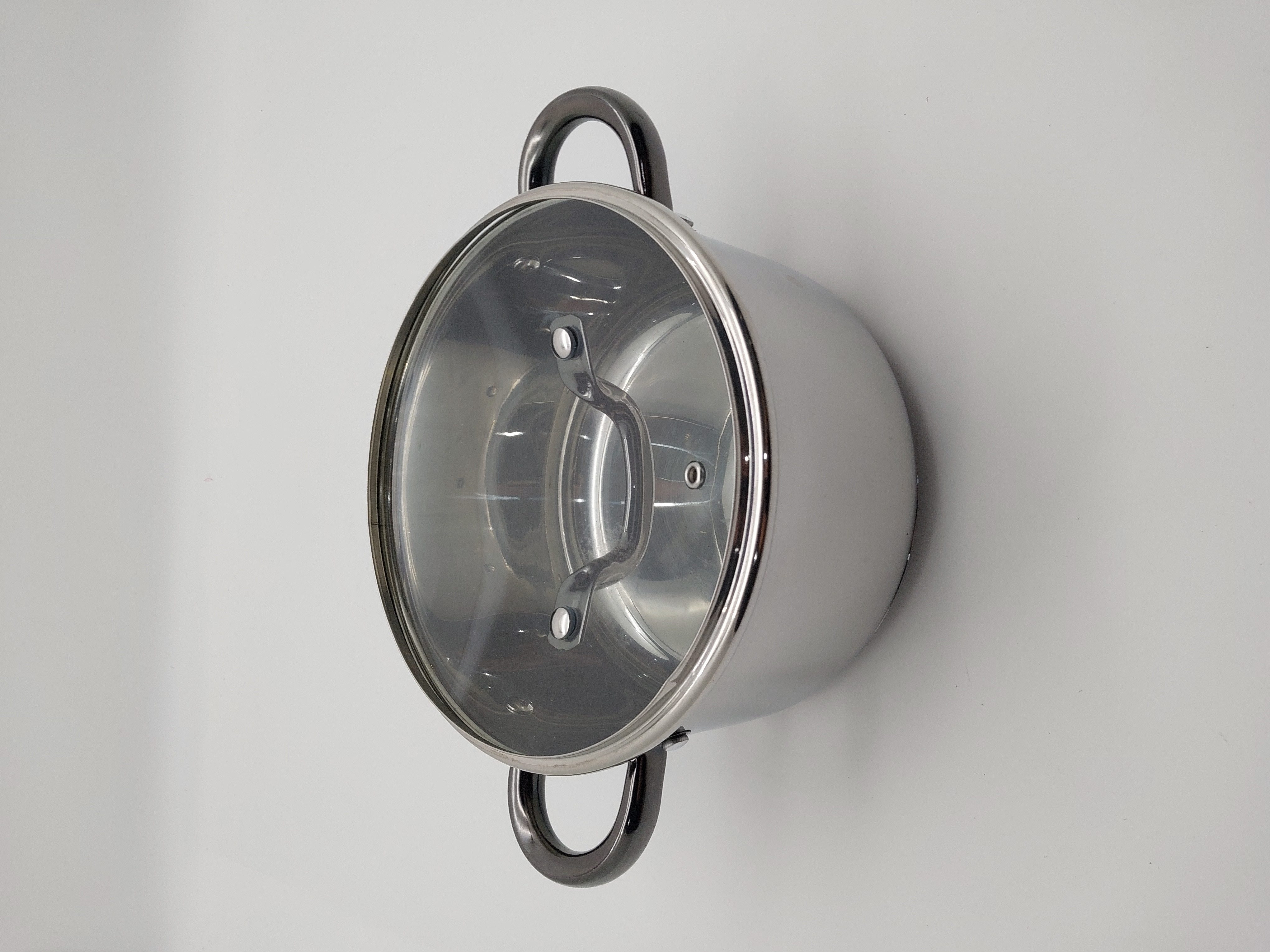 GSW Kochtopf Kochtopf GSW mit Glasdeckel 20x11cm 2,5 Liter, Edelstahl, mit Glasdeckel, Topf