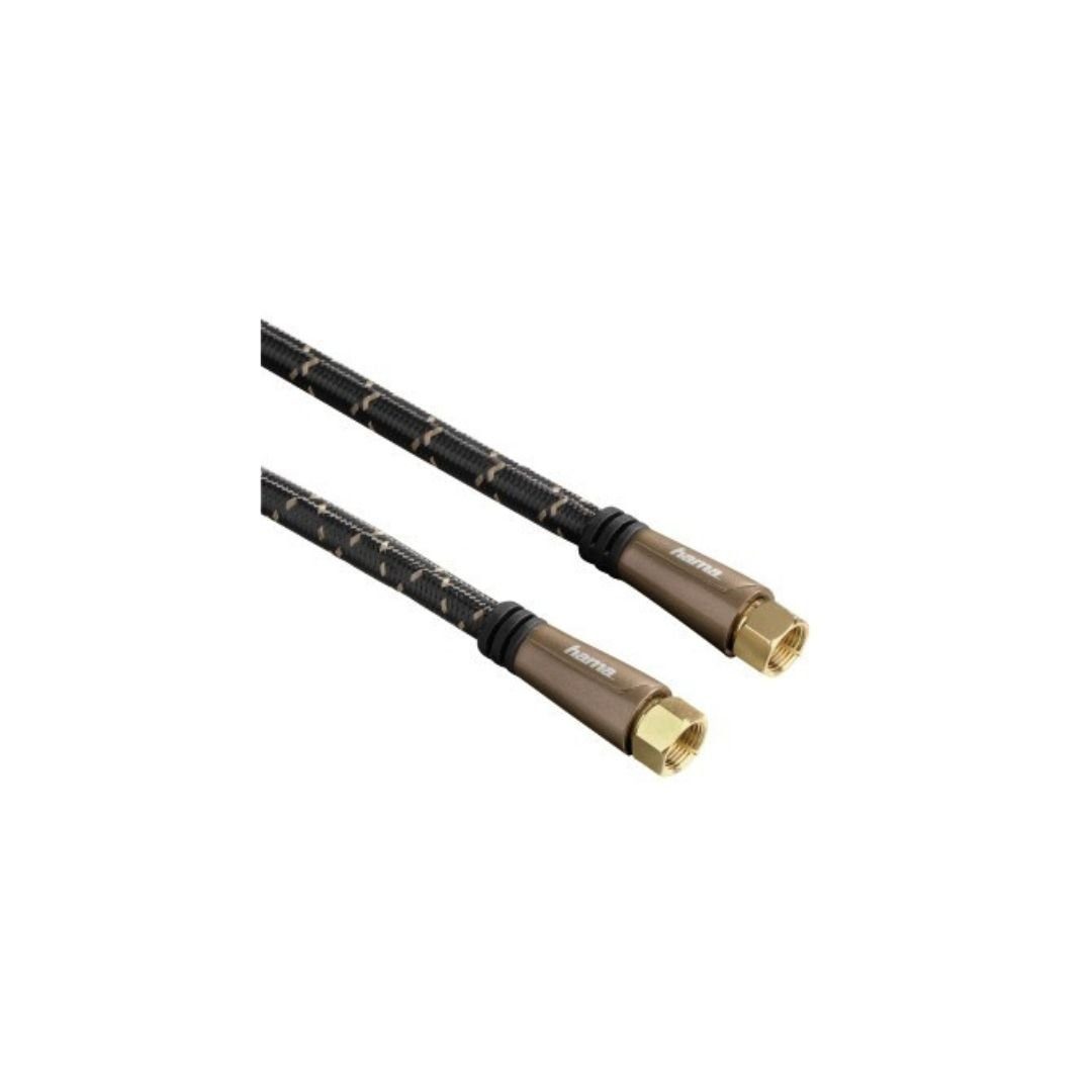 Hama SAT-Anschlusskabel 1,5 m bronce coffee (122515) SAT-Kabel