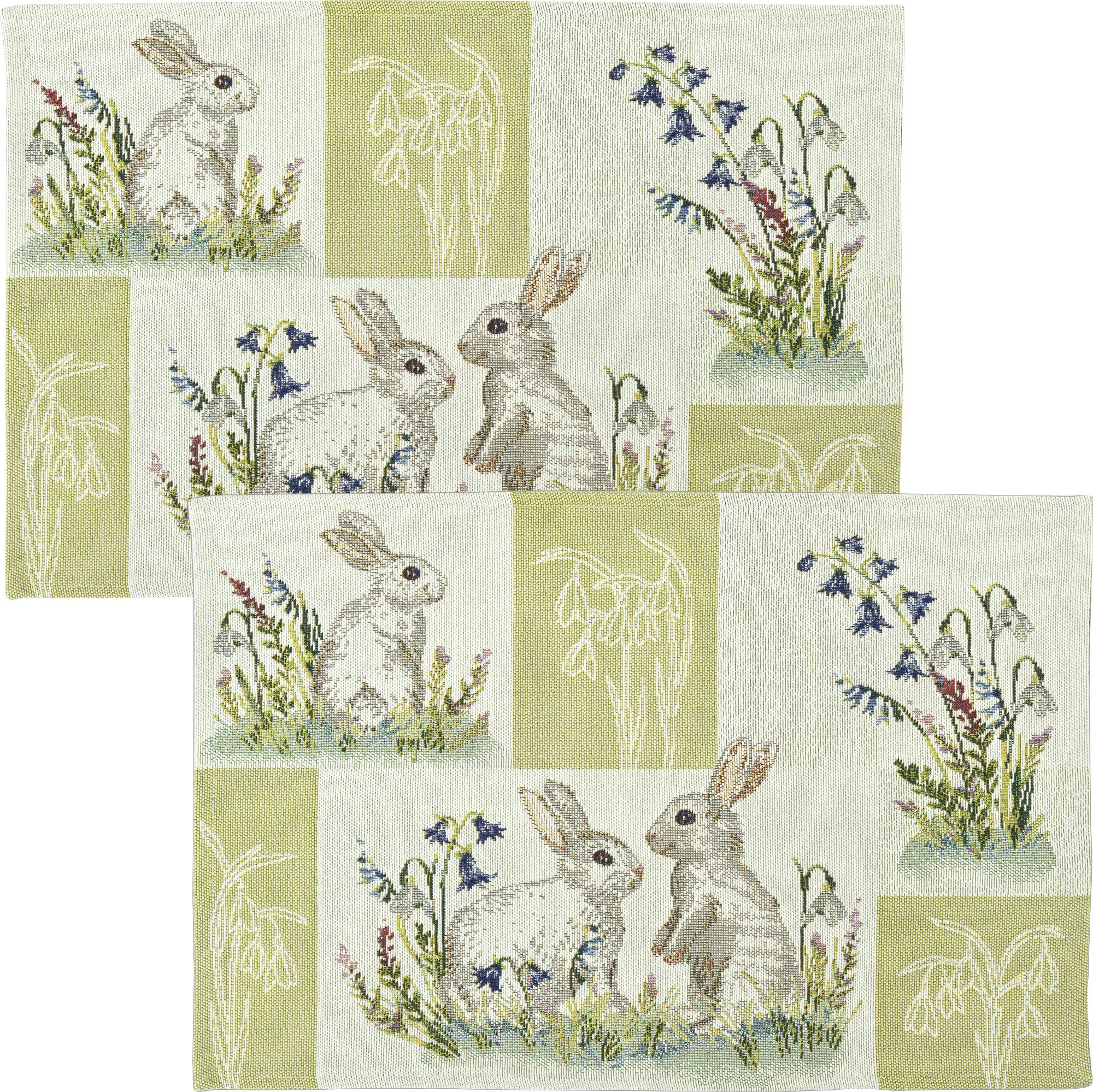 sander table + home Platzset Tischset "Bunnies Patch" 2er-Pack, Gobelin ...