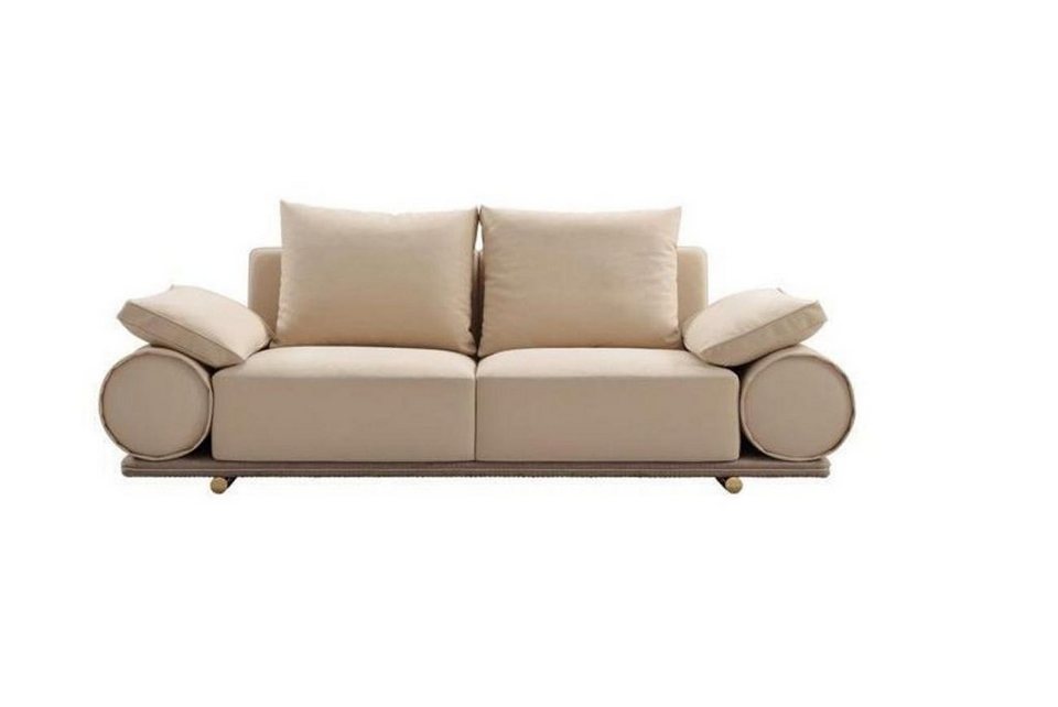Jvmoebel 3 Sitzer Modern Sofa 3 Sitzer Weiß Farbe Designer Polstersofa
