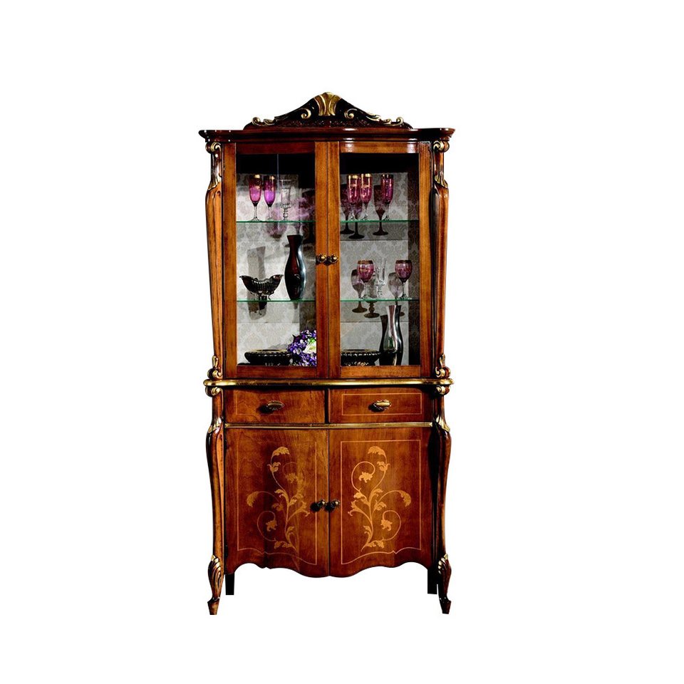 Jvmoebel Vitrine Möbel Klassischer Stil Vitrine Wohnzimmer Schränke