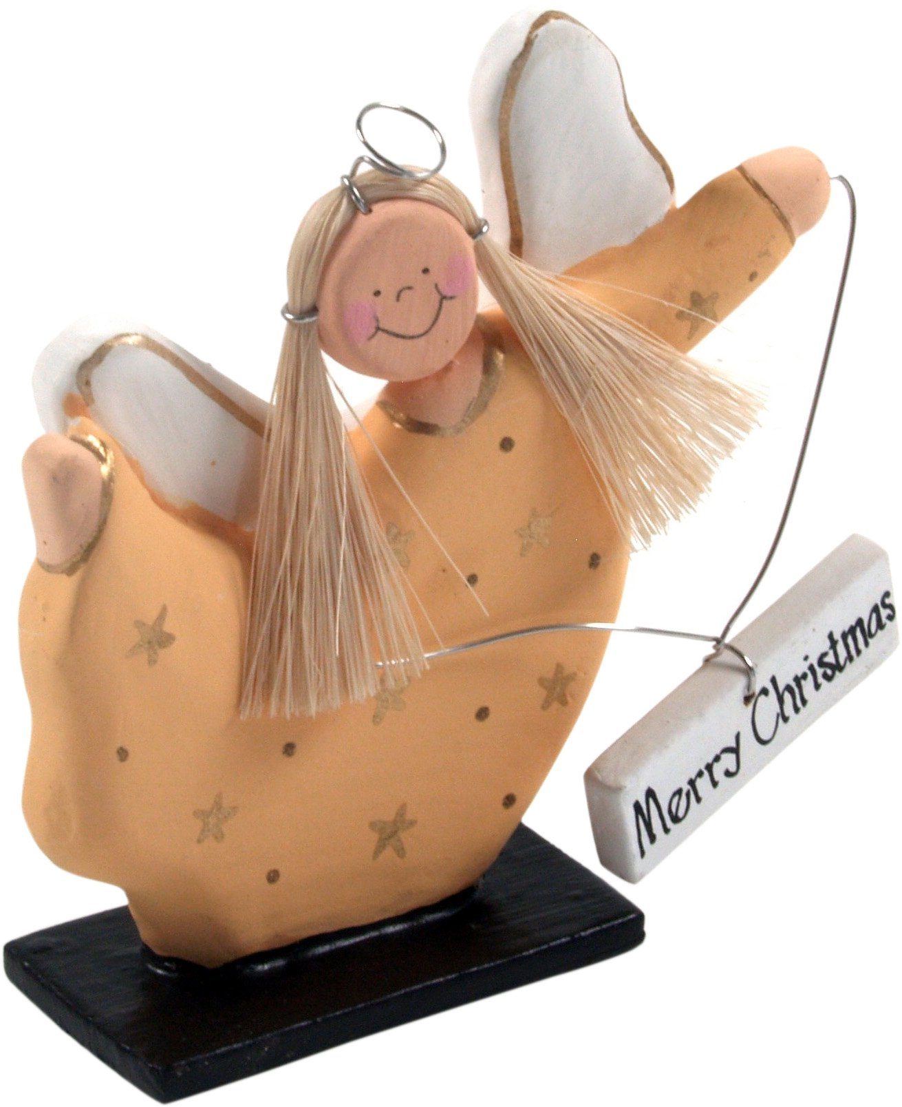 Guru-Shop Christbaumschmuck Weihnachtsengel, Christbaumschmuck ` Merry..