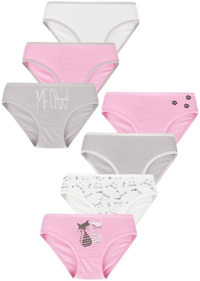 Loreza Slip 7 Mädchen Kinder Slips Baumwolle Unterhosen Unterwäsche