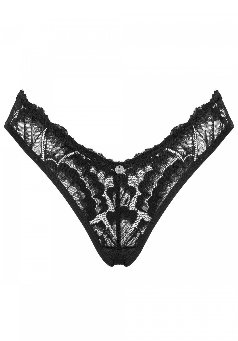 Obsessive Slip Alessya Slip mit Spitze - schwarz (1-St) transparent