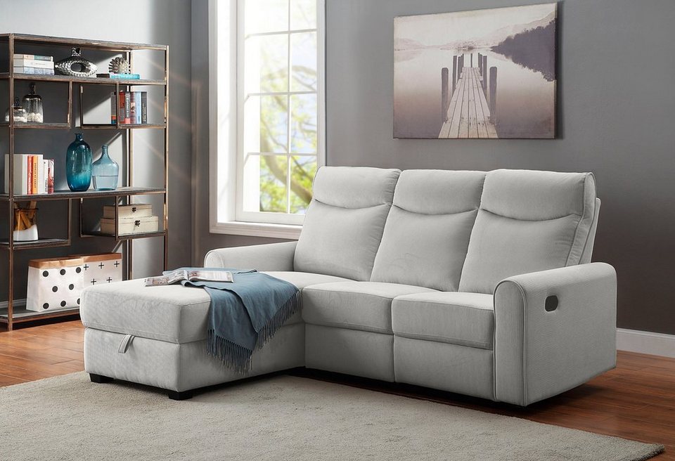 Atlantic Home Collection Ecksofa Mit Relaxfunktion Und Stauraum