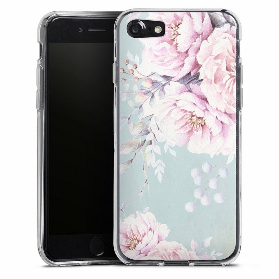Deindesign Handyhülle Blume Pastell Wasserfarbe Watercolour Flower