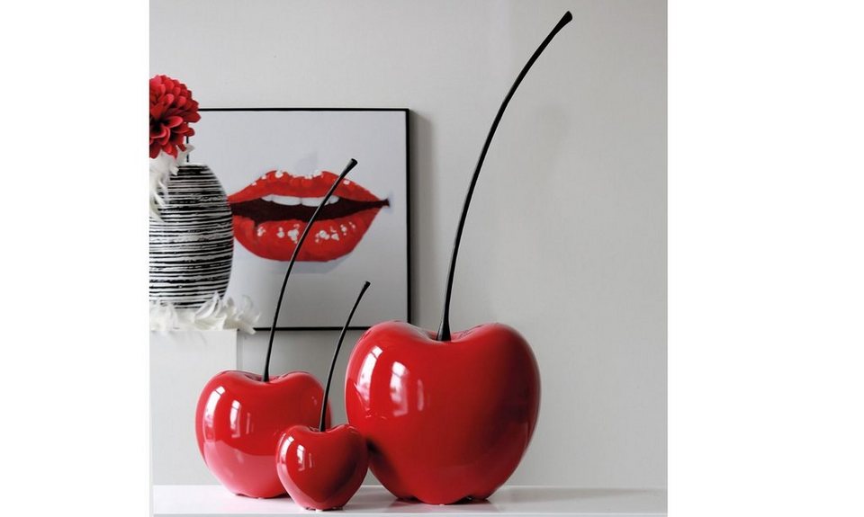 Gilde Dekoobjekt Kirsche Passion Rot H 42 Cm Wunderschönes Geschenk