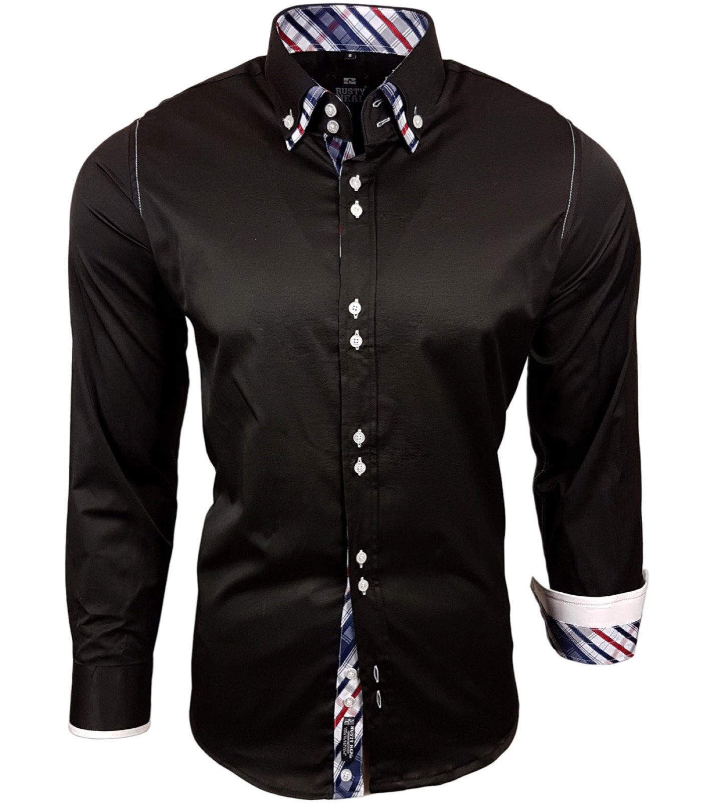 Rusty Neal Langarmhemd Rusty Neal R 11013 Herren Button Down Hemd