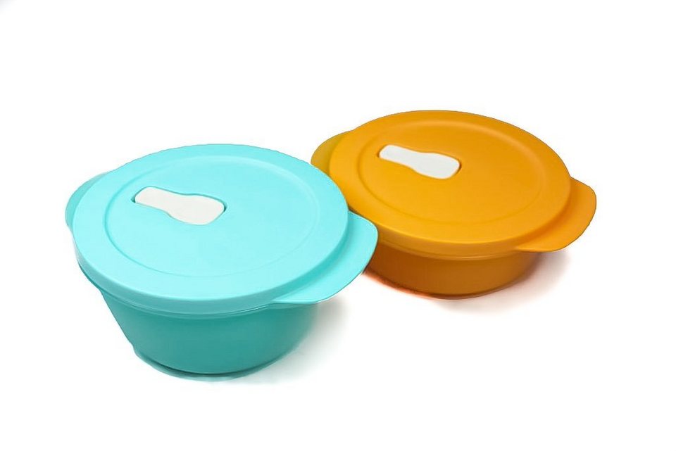 Tupperware Mikrowellenbehälter Crystalwave 600ml Orange800ml