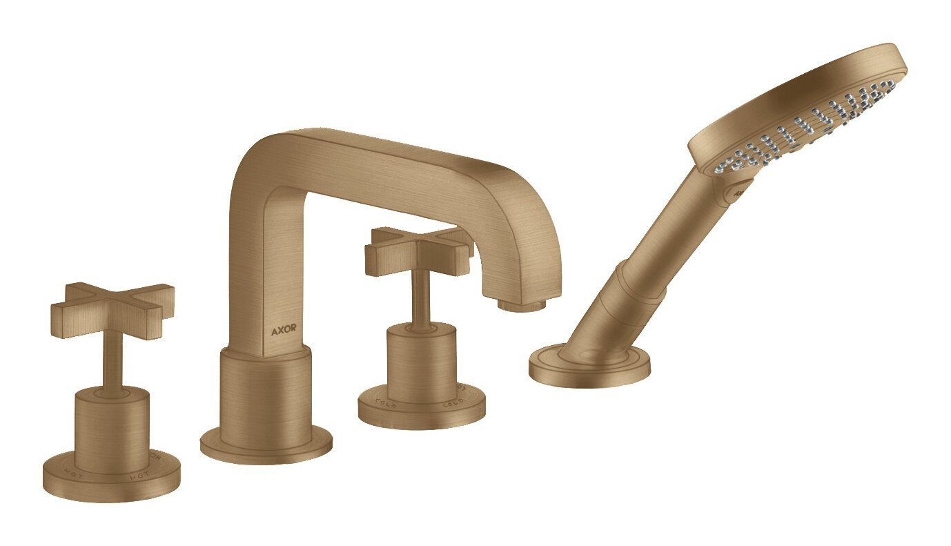 Hansgrohe Badarmatur Axor Citterio 4 Loch Fliesenrandarmatur Mit