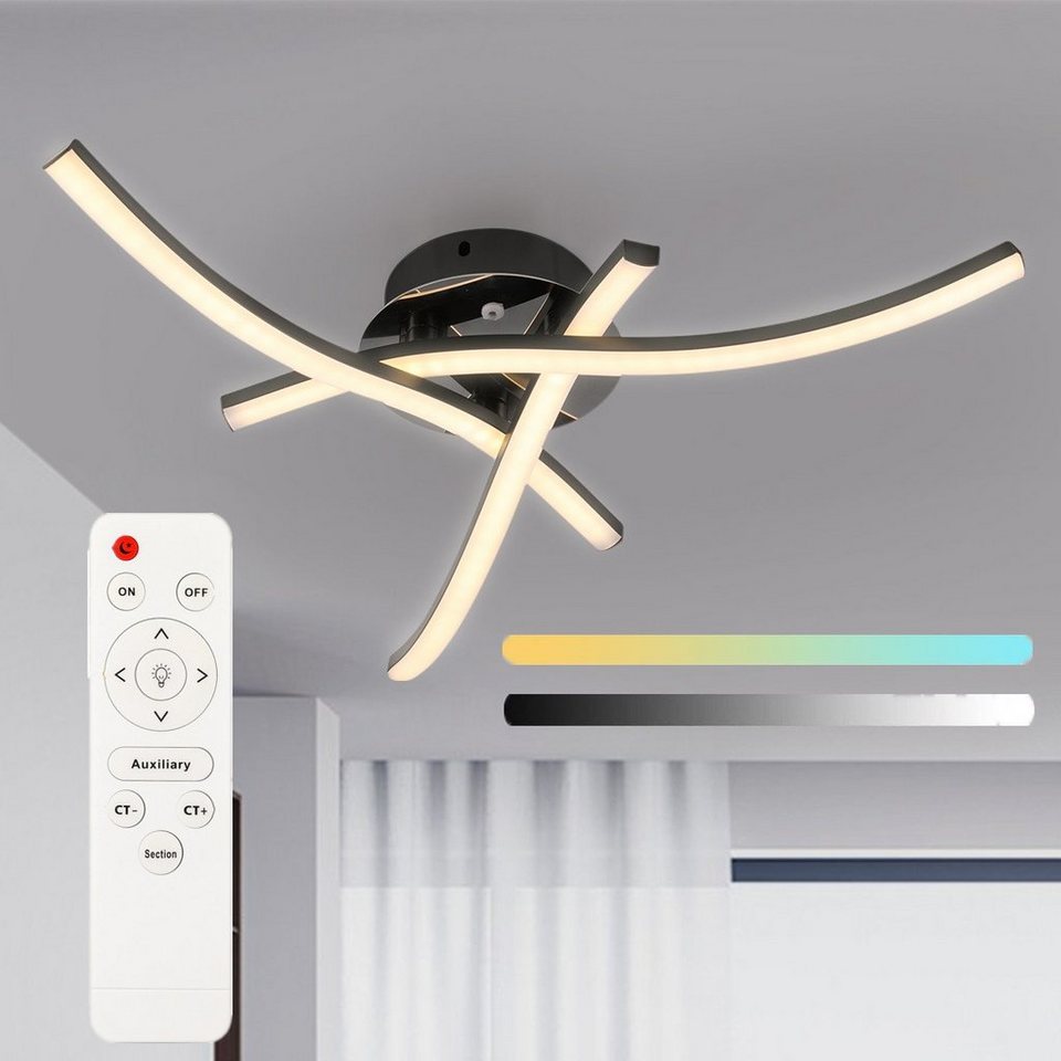 Wilgoon Deckenleuchte Wohnzimmerlampe Modern Led Deckenleuchte 3 4