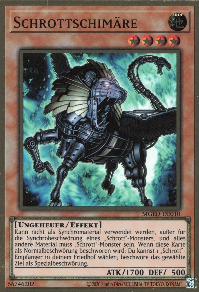 Recollectibles Sammelkarte Yugioh Karte Schrottschimäre Deutsch Yu Gi