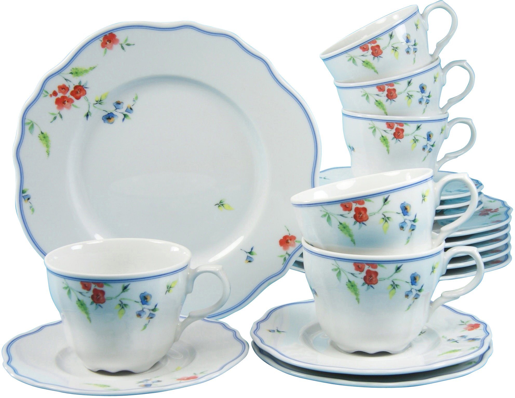Creatable Kaffeeservice Porzellan 18 Teile Meissen Style Online