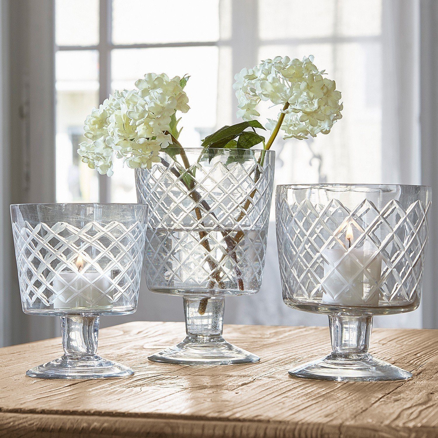 Mirabeau Tischvase Vase 3er Set Léogeats Klar