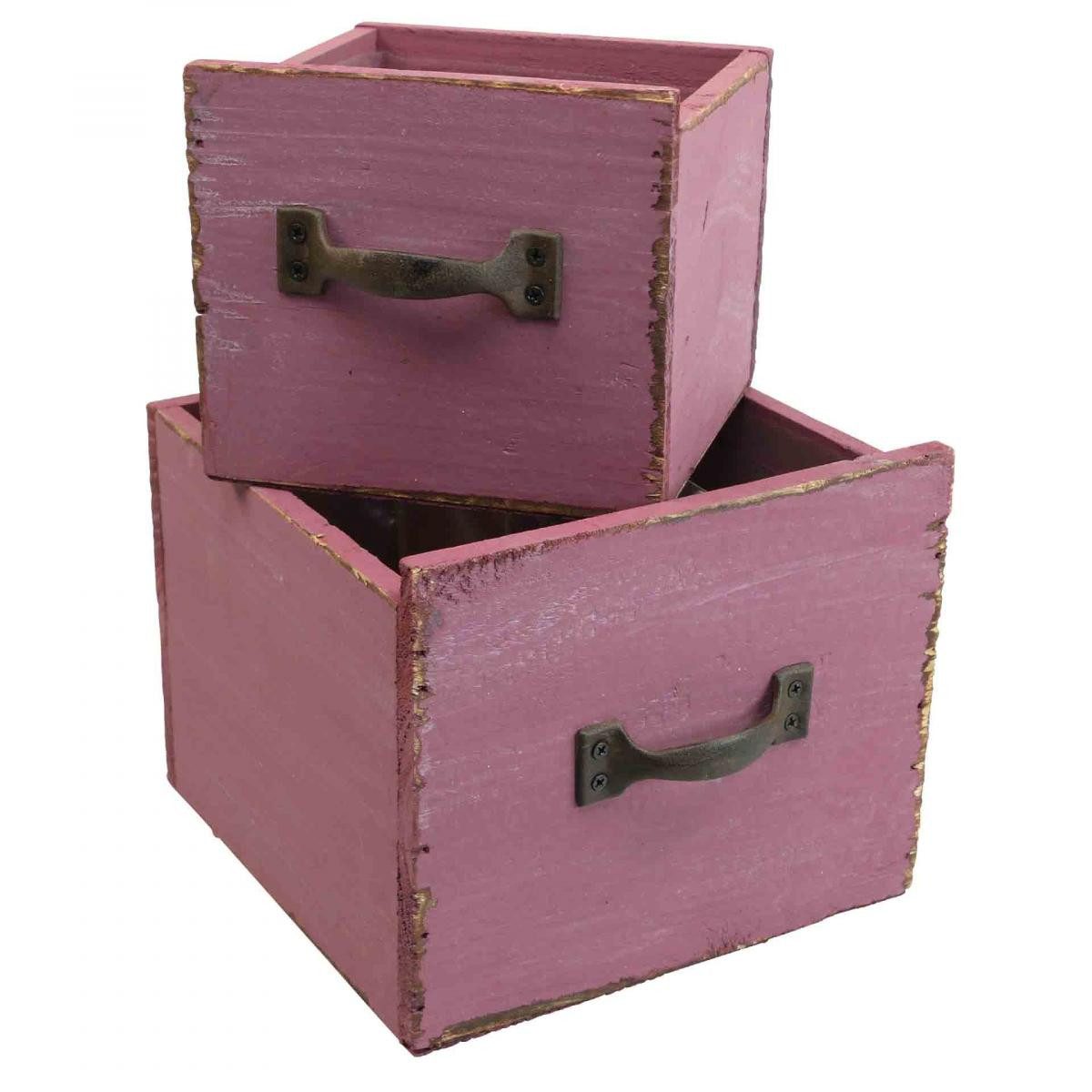 Florists Products Dekokorb Weihnachtlicher Blumenkasten Set 4er Holz ...