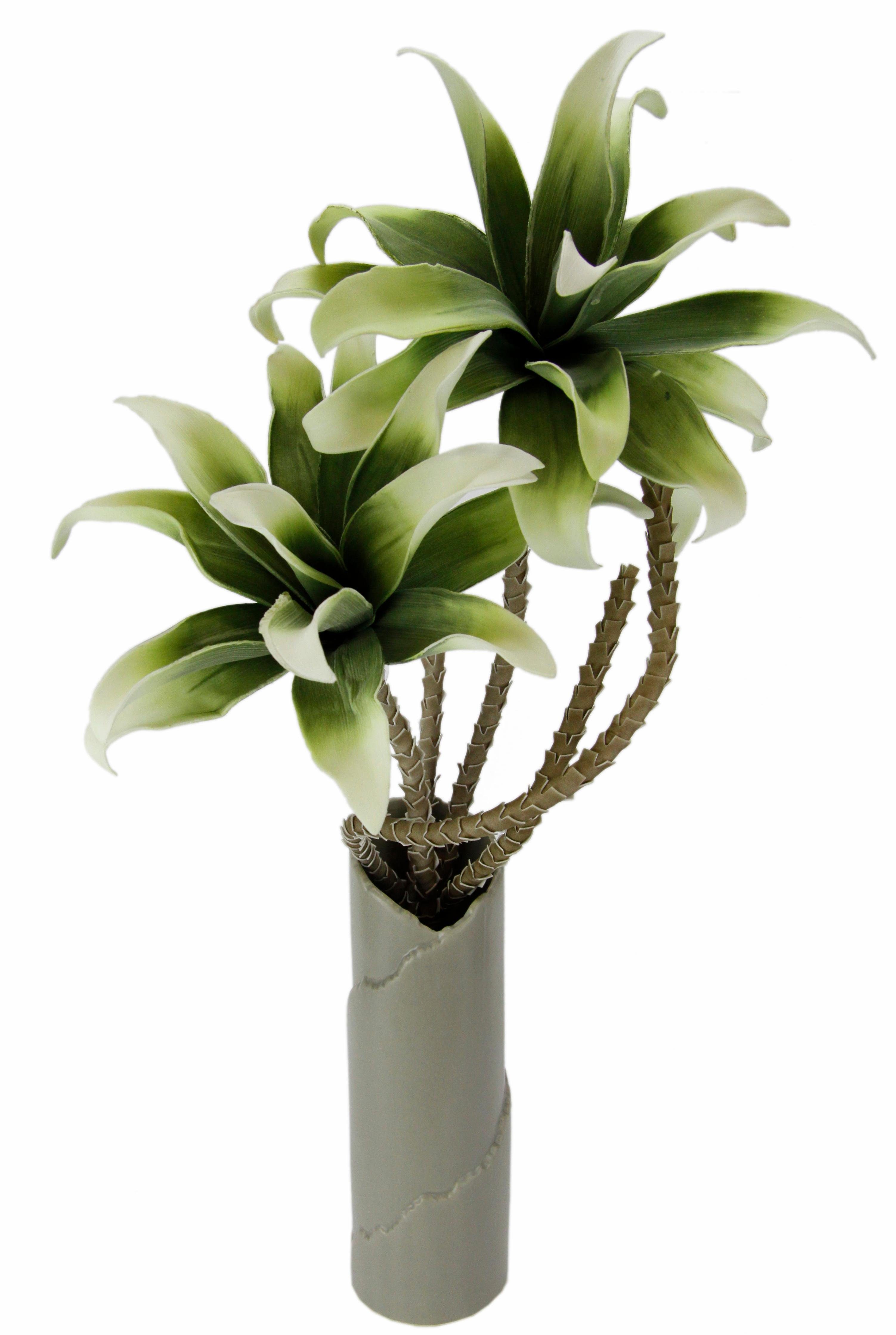 Kunstpflanze Soft Magnolie In Vase Dekoratives Kunstblumen