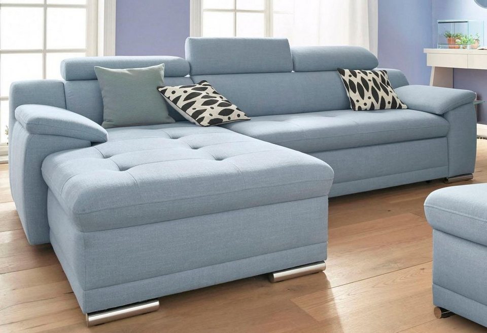 Sitandmore Ecksofa Wahlweise Mit Bettfunktion Inklusive Kopfteilverstellung