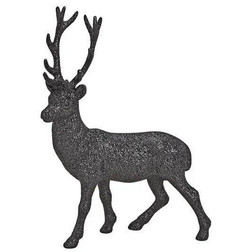 Macosa Home Weihnachtsfigur, Deko Hirsch stehend in schwarz 30 cm ... Macosa Home Weihnachtsfigur, Deko Hirsch stehend in schwarz 30 cm ...