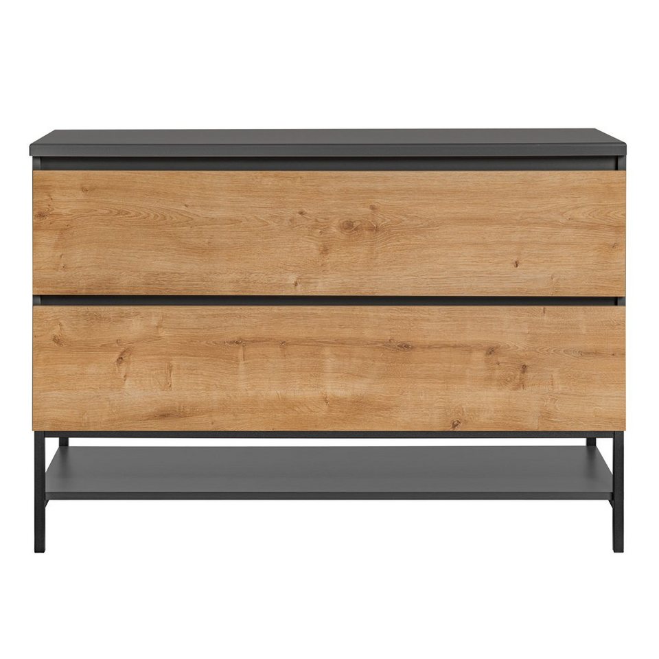 Lomadox Waschbeckenunterschrank Modena 56 Badezimmer Waschtisch Mit