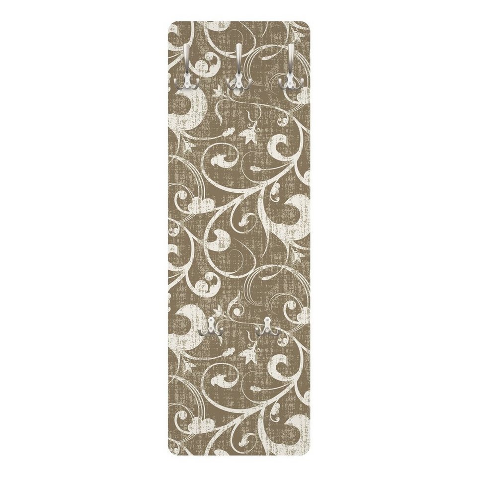Bilderdepot24 Garderobenpaneel Design Blumen Floral Muster