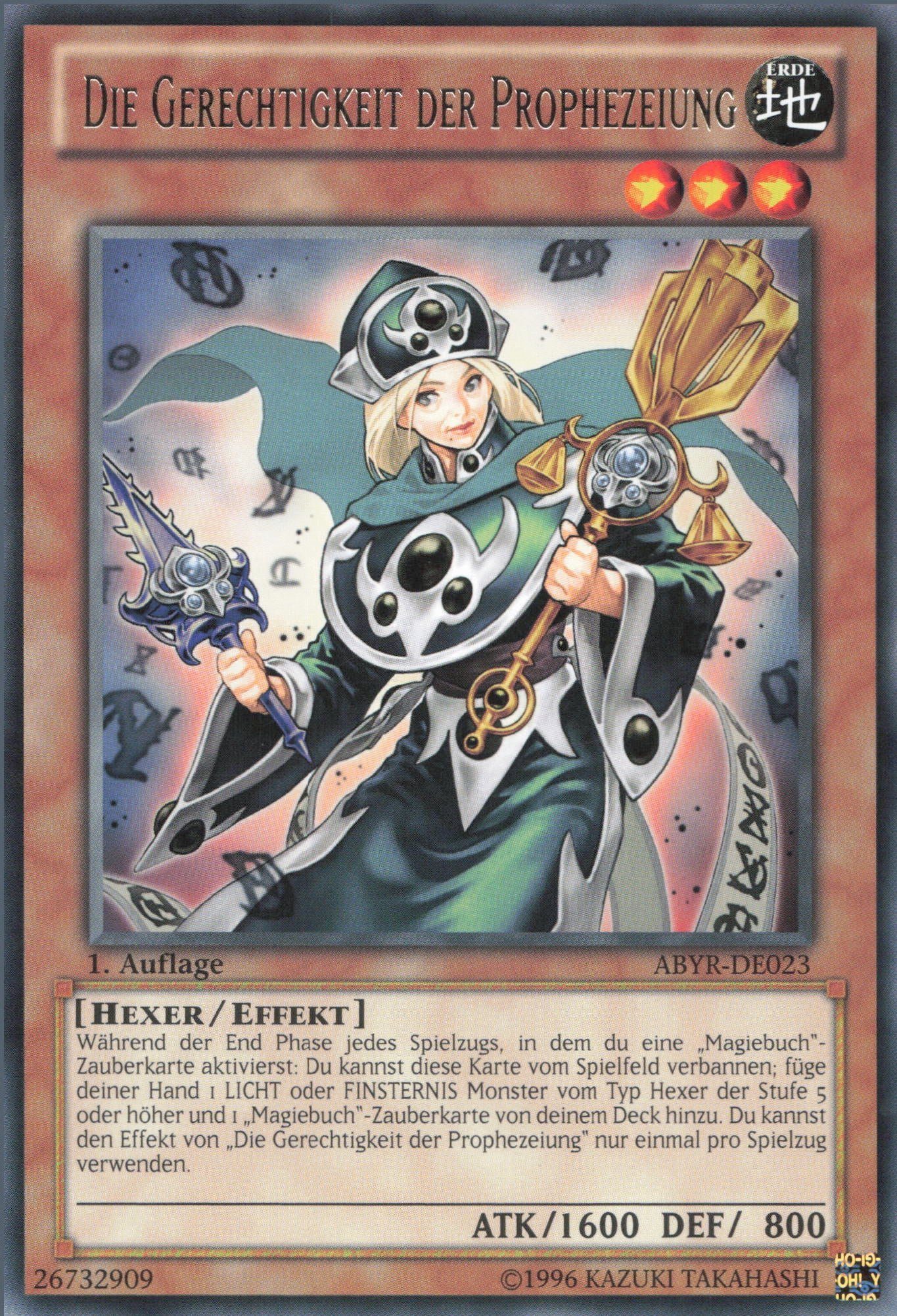 Recollectibles Sammelkarte Yugioh Karte Die Gerechtigkeit Der
