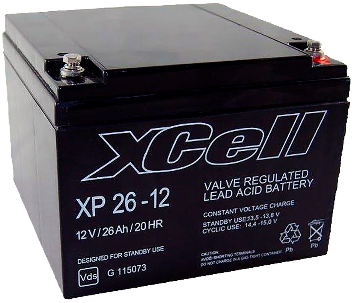 XCell XCell Bleiakku XP26 -12 12V 26Ah Pb M5 Innengewinde Bleiakkus