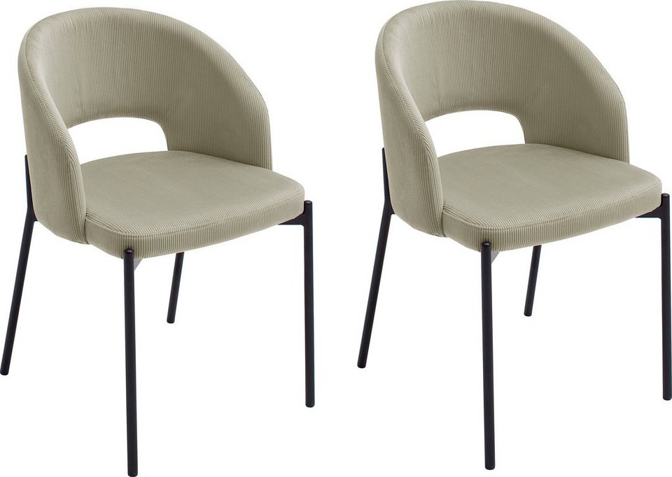 Mca Furniture Stuhl Manta 2er Set Stoffbezug Cordstoff Grob Stuhl