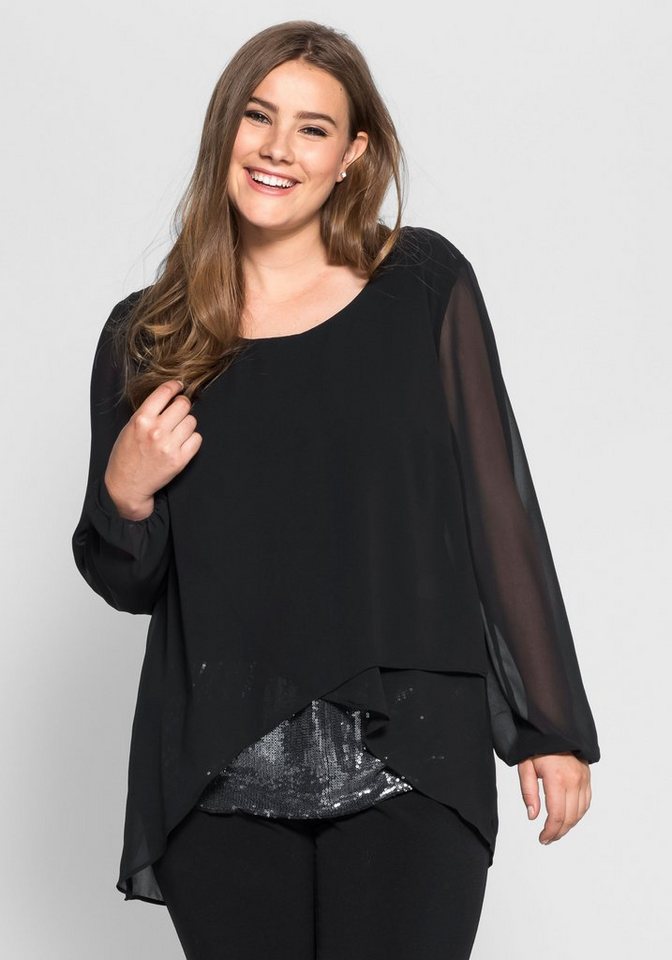 Sheego Tunika Im Lagen-Look, Zweilagige Tunika online kaufen | OTTO Sheego Tunika Im Lagen-Look, Zweilagige Tunika online kaufen | OTTO