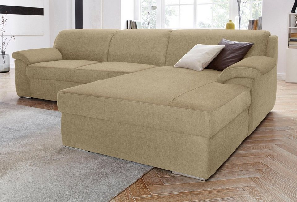 Domo Collection Ecksofa Mit Federkern Wahlweise Mit Bettfunktion