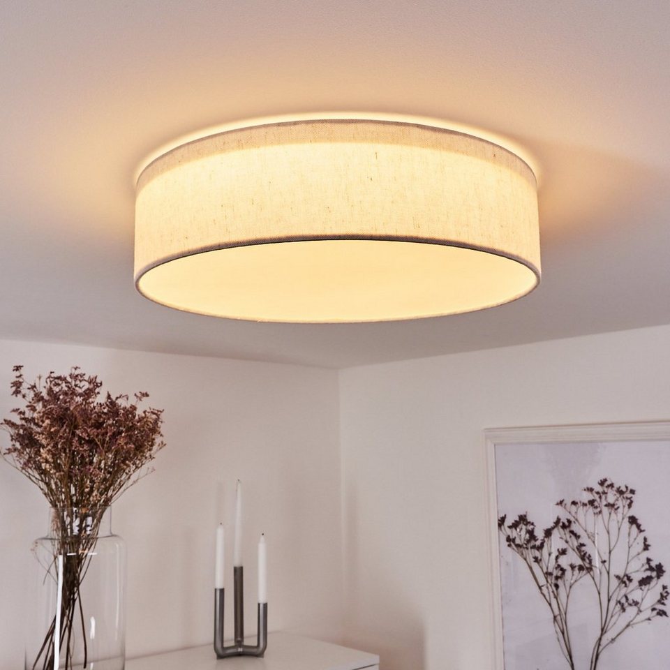 Hofstein Deckenleuchte Salzano Moderne Deckenlampe Aus Metall In Weiß
