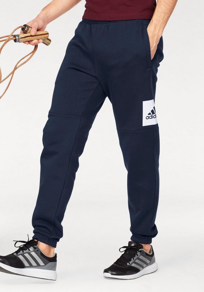 Adidas Performance Jogginghose Essentials Box Logo Tapered Pant Fleece