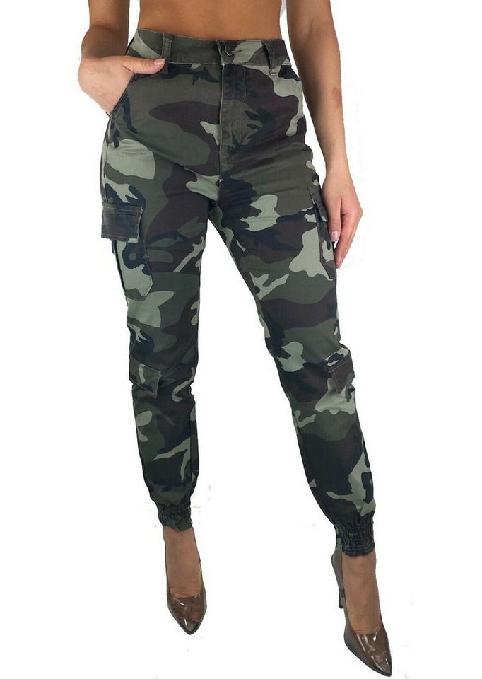 Worldclassca Cargohose Worldclassca Damen Cargohose Camouflage MilitÄr