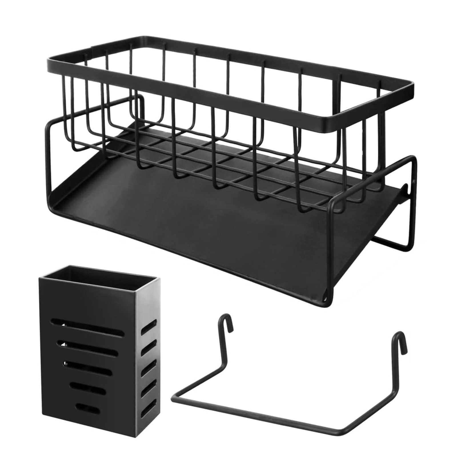 Blingbin Küchenorganizer Set Spülbecken Organizer Mit 2 Stäbchenhaltern