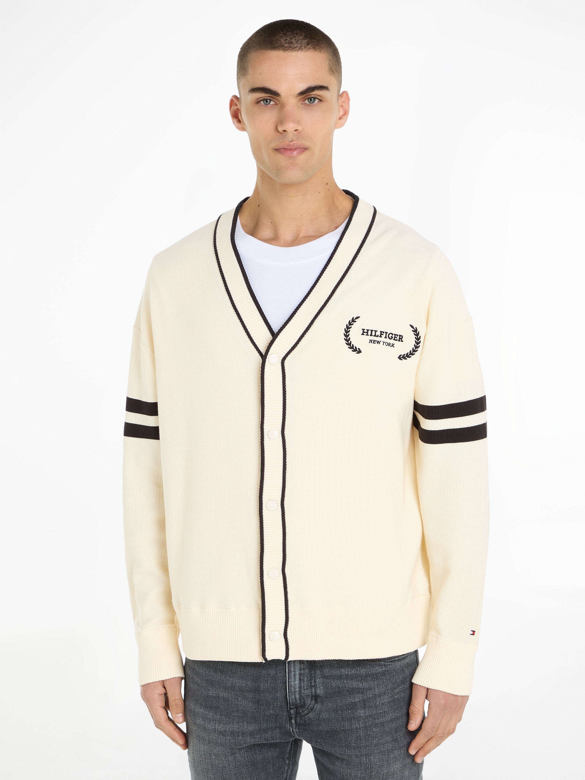 Tommy Hilfiger Strickjacke Monotype Tipped Cardigan