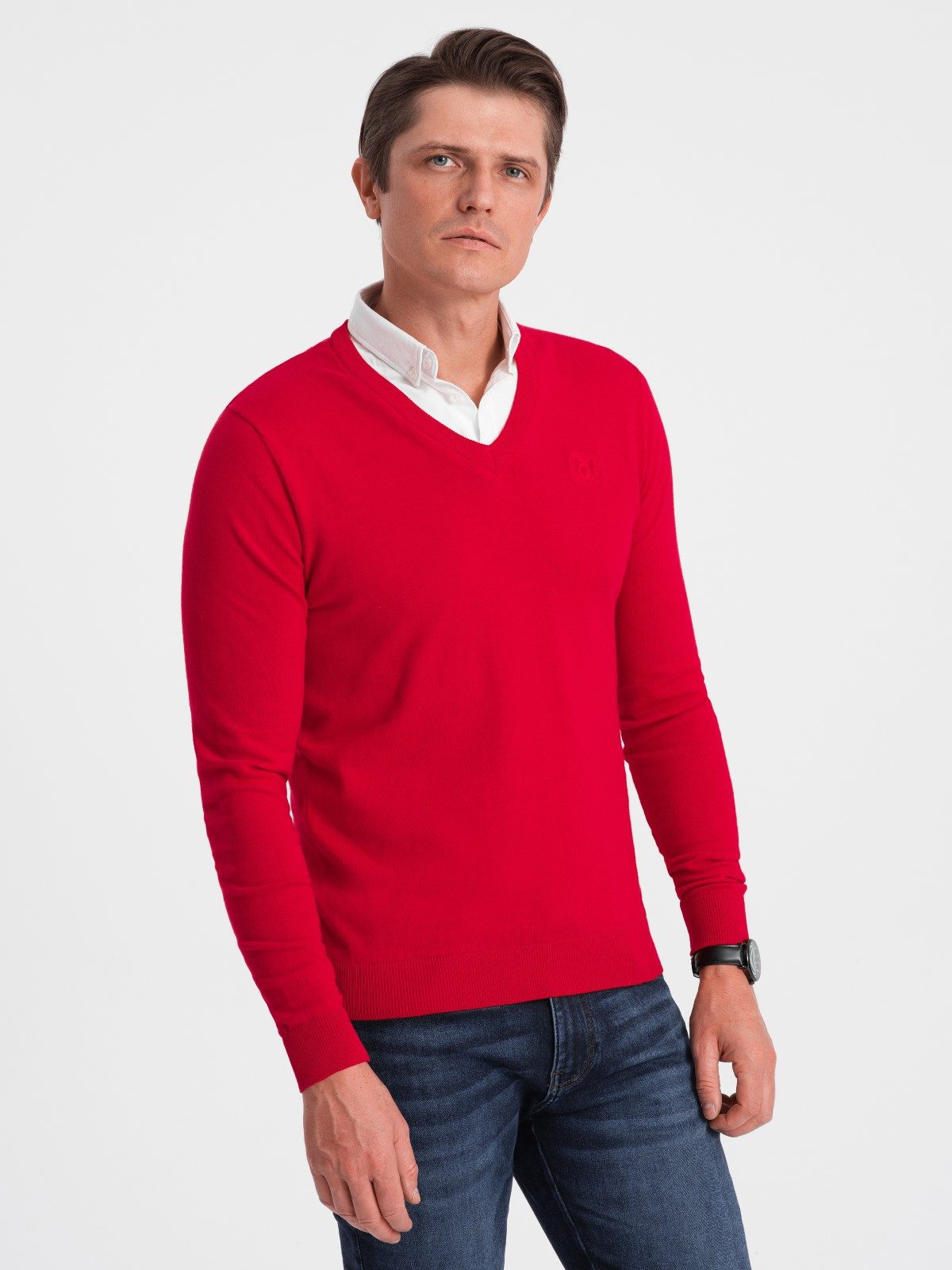 Herrenpullover Mit V Ausschnitt