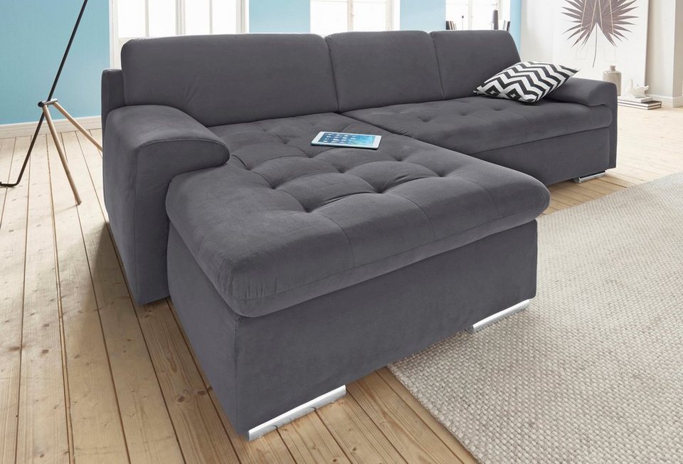 Trendmanufaktur Ecksofa Wahlweise Mit Bettfunktion Und Bettkasten