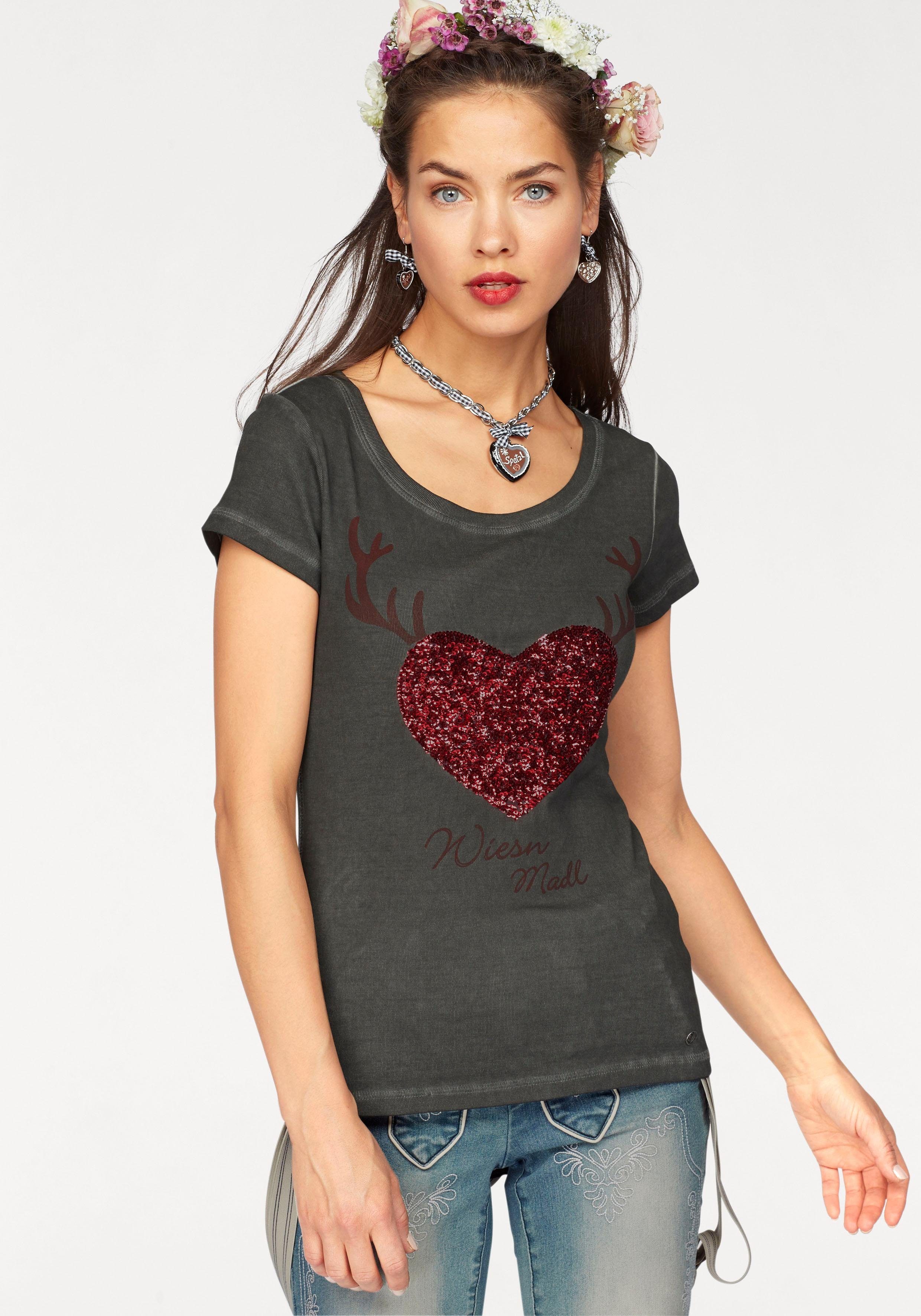 Ajc T Shirt Mit Oktoberfest Applikation Wiesn Madl Online Kaufen Otto