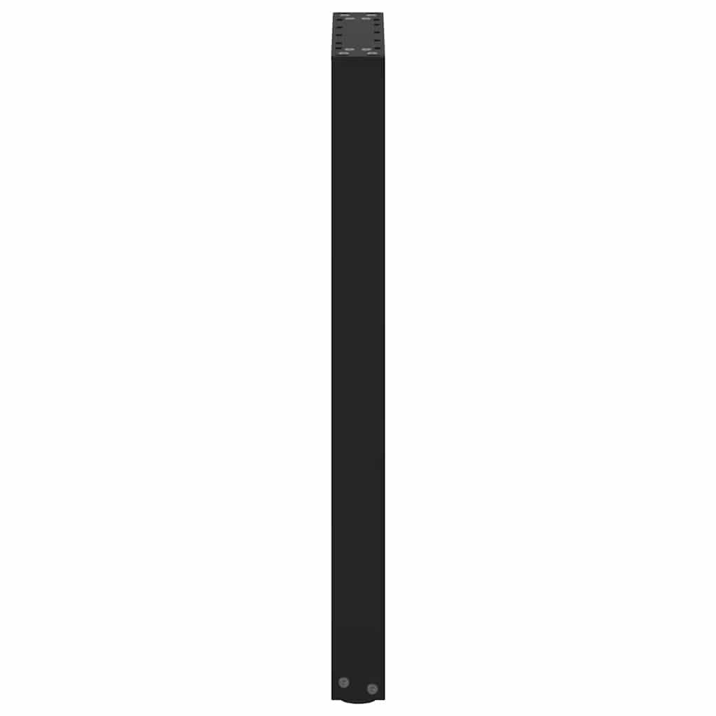 vidaXL Tischbein Konsolentischbeine U-Form 2 Stk. Schwarz 28x(72-73) cm ...