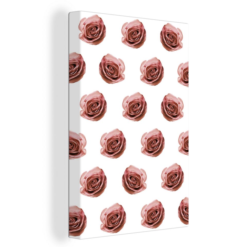 Onemillioncanvasses® Leinwandbild Rosen Pastell Muster 1 St