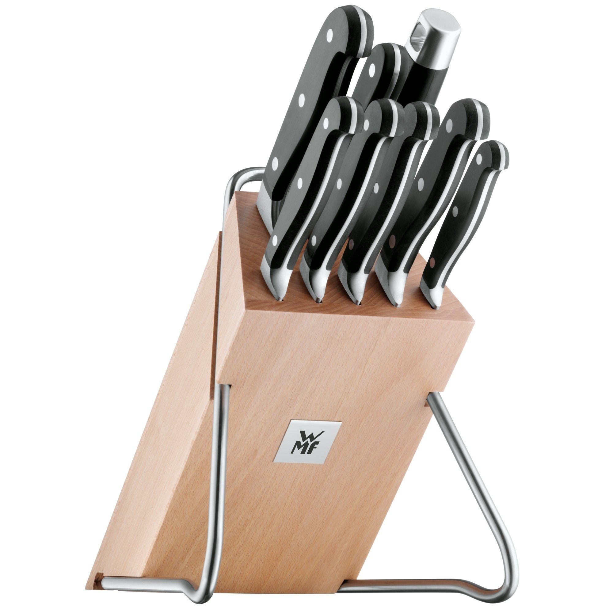 WMF Messerblock mit Messerset, bestückt, 9-teilig »Spitzenklasse Plus ...
