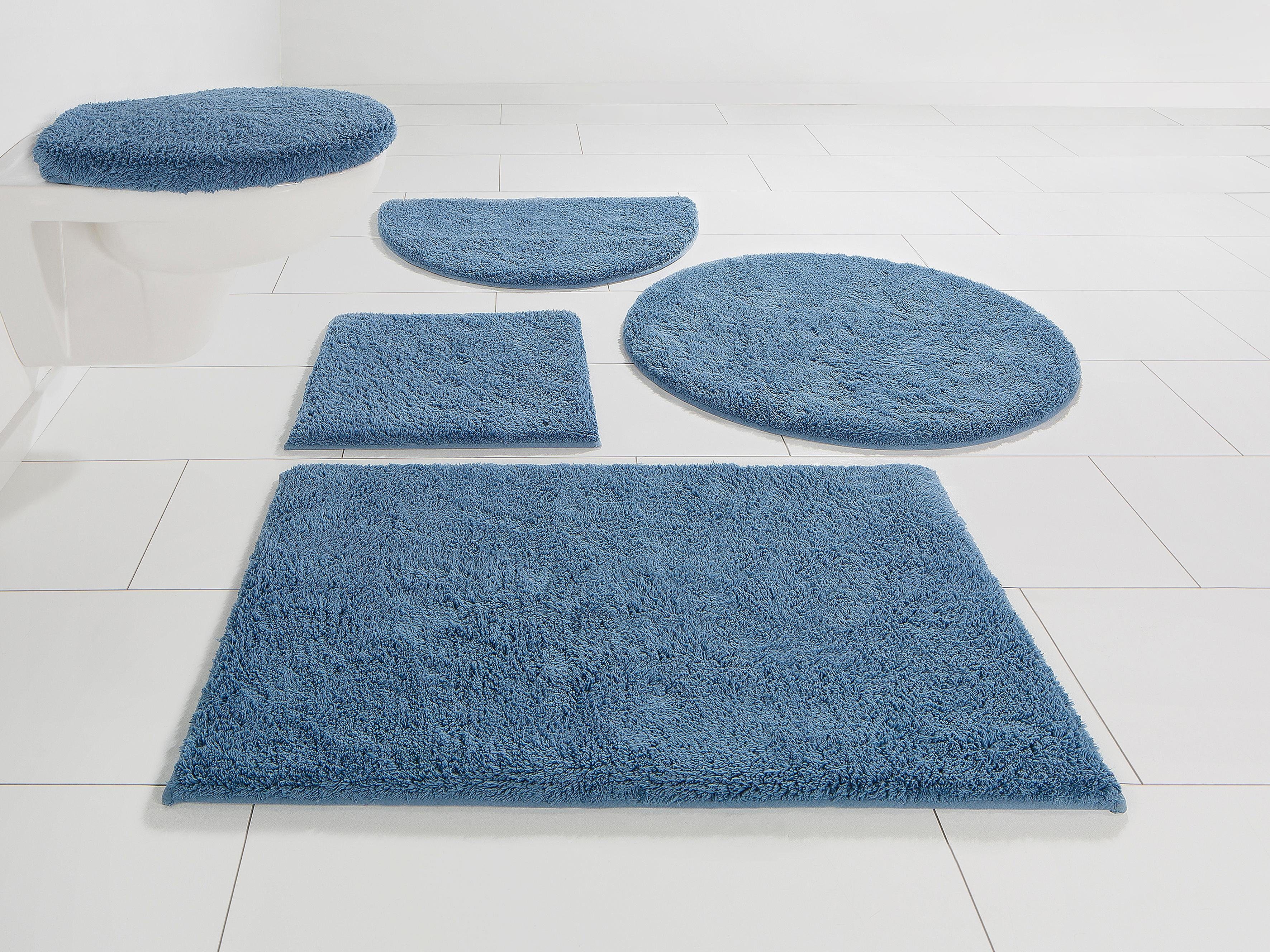 Blaue runde Badezimmerteppiche » Blaue runde Badteppiche
