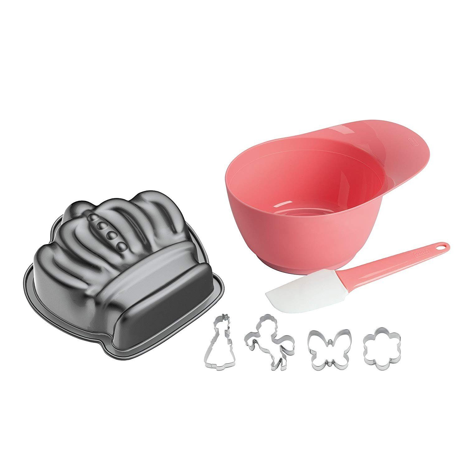 WMF Kochtopf Kaiser Backform Kinder Set Prinzessin rosa
