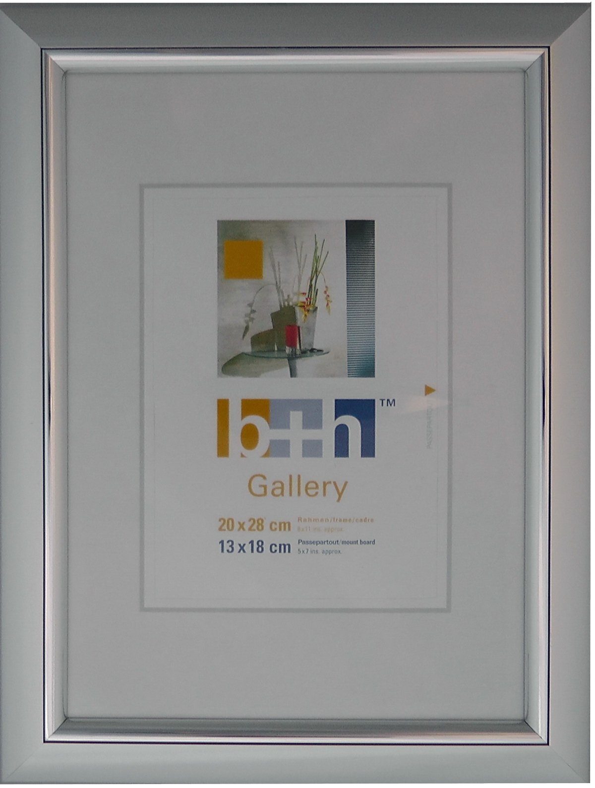 Oslo MasterLine Portraitrahmen Bilderrahmen Kunststoff Innenleiste glänzend Echtglas Becker+Hach ...