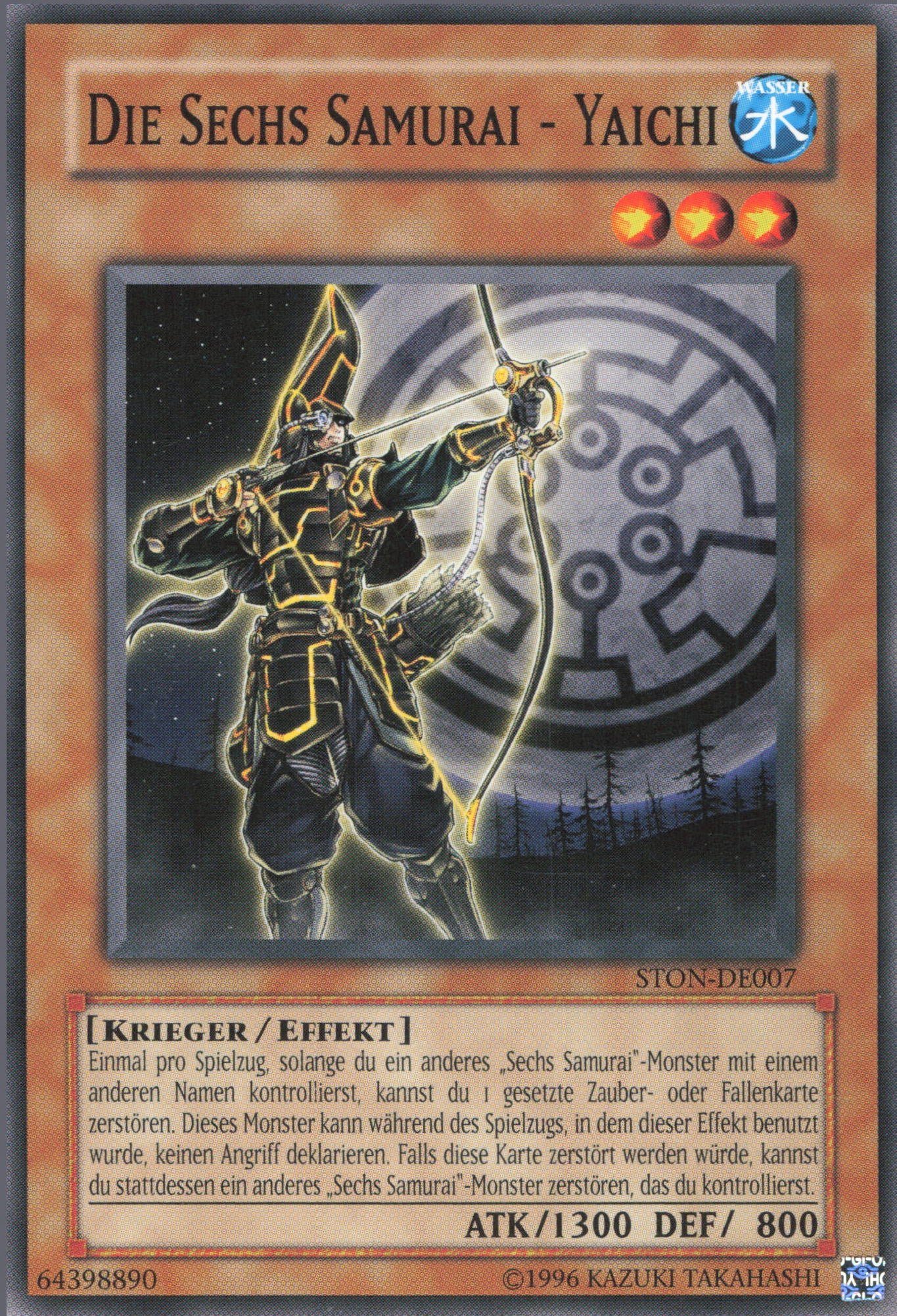 ReCollectibles Sammelkarte YuGiOh Karte Die Sechs Samurai - Yaichi, Yu-Gi-Oh! Karte STON-EN007 ...