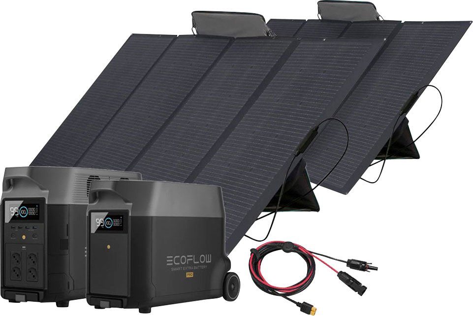 Ecoflow Solaranlage Delta Pro Powerstation Mit 2 X 400w Ecoflow