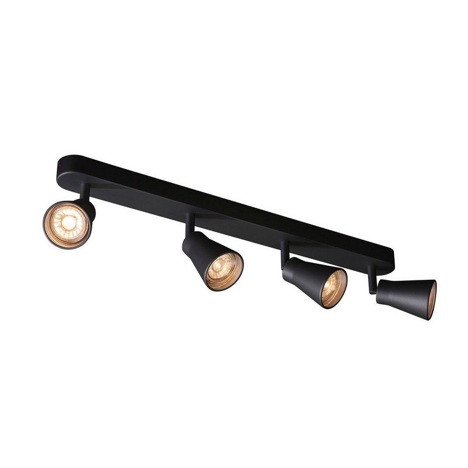 Slv Deckenspot Deckenaufbauleuchte Avo Quad In Schwarz Gu10 4 Flammig