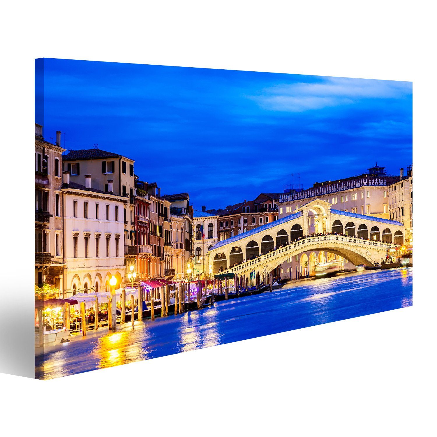 islandburner Leinwandbild Bild auf Leinwand Venedig Italien Rialto Brücke Und Grand Canal In Der