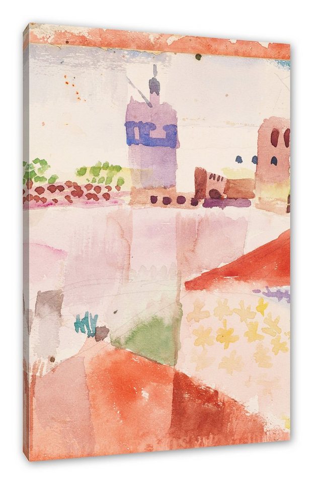 Pixxprint Leinwandbild Paul Klee Hammamet Tunesien Und Ihre Moschee
